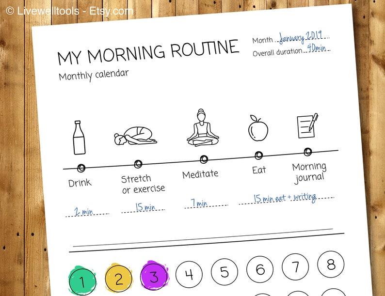 COVID QUARANTINE ROUTINE Journal Printable monthly Daily Views: How to ...