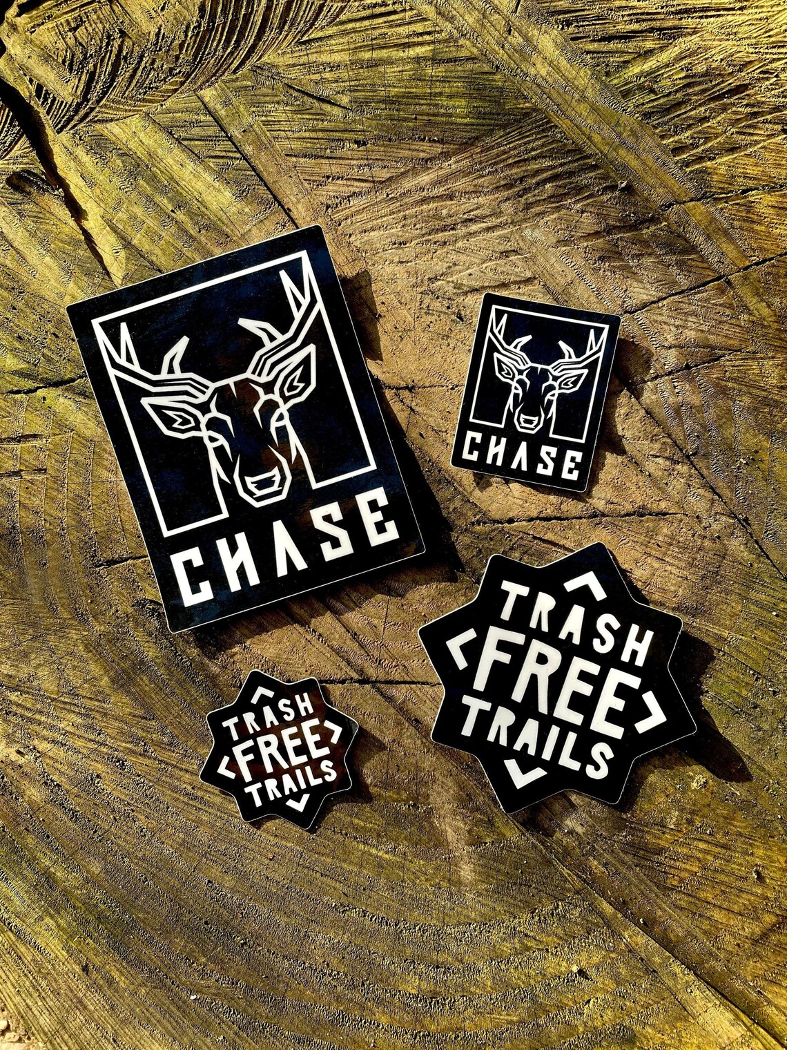 Chase Mountain Biking X Trash Free Trails Sticker Pack - Etsy