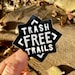 Chase Mountain Biking X Trash Free Trails Sticker Pack - Etsy