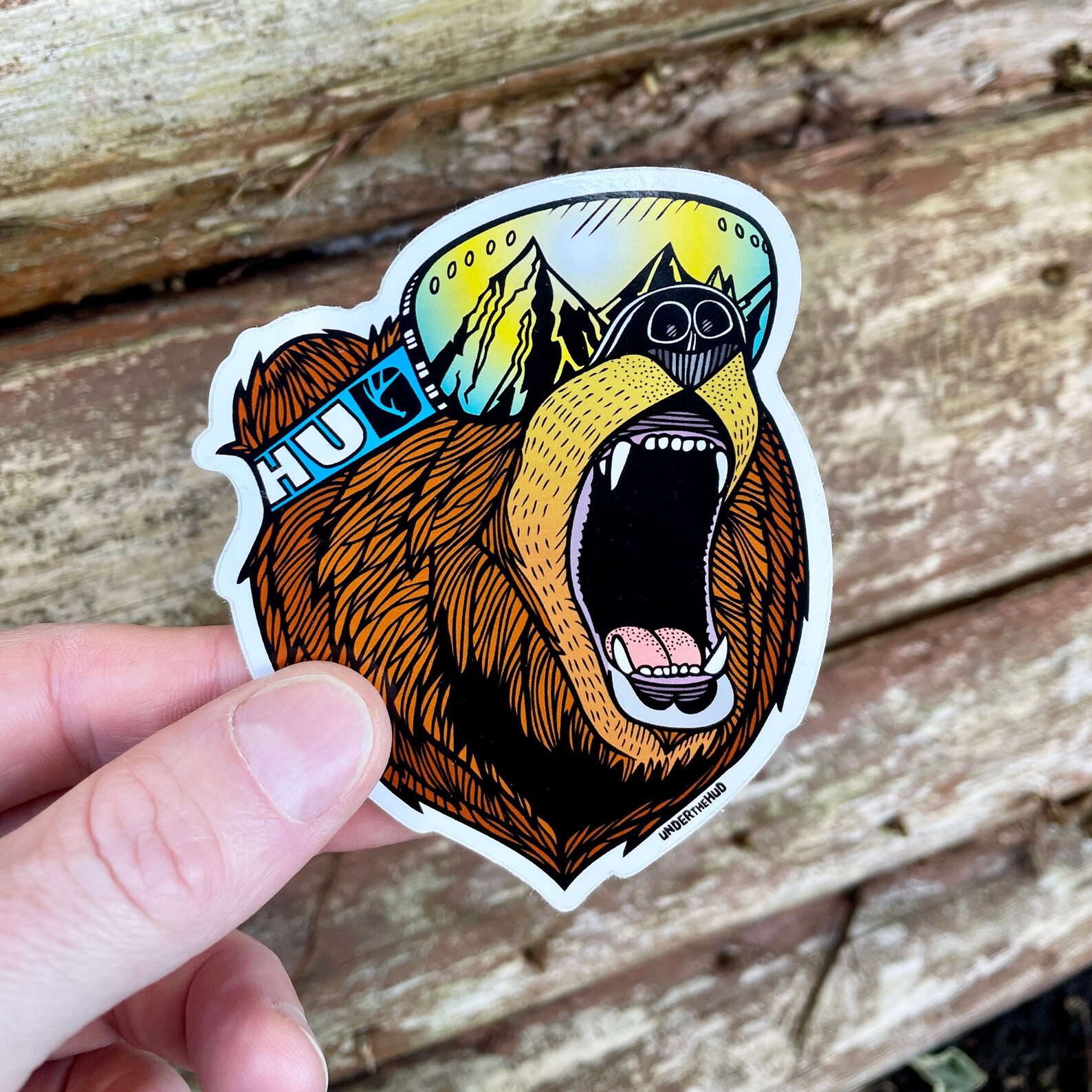 Bear Goggles Original Sticker - Etsy