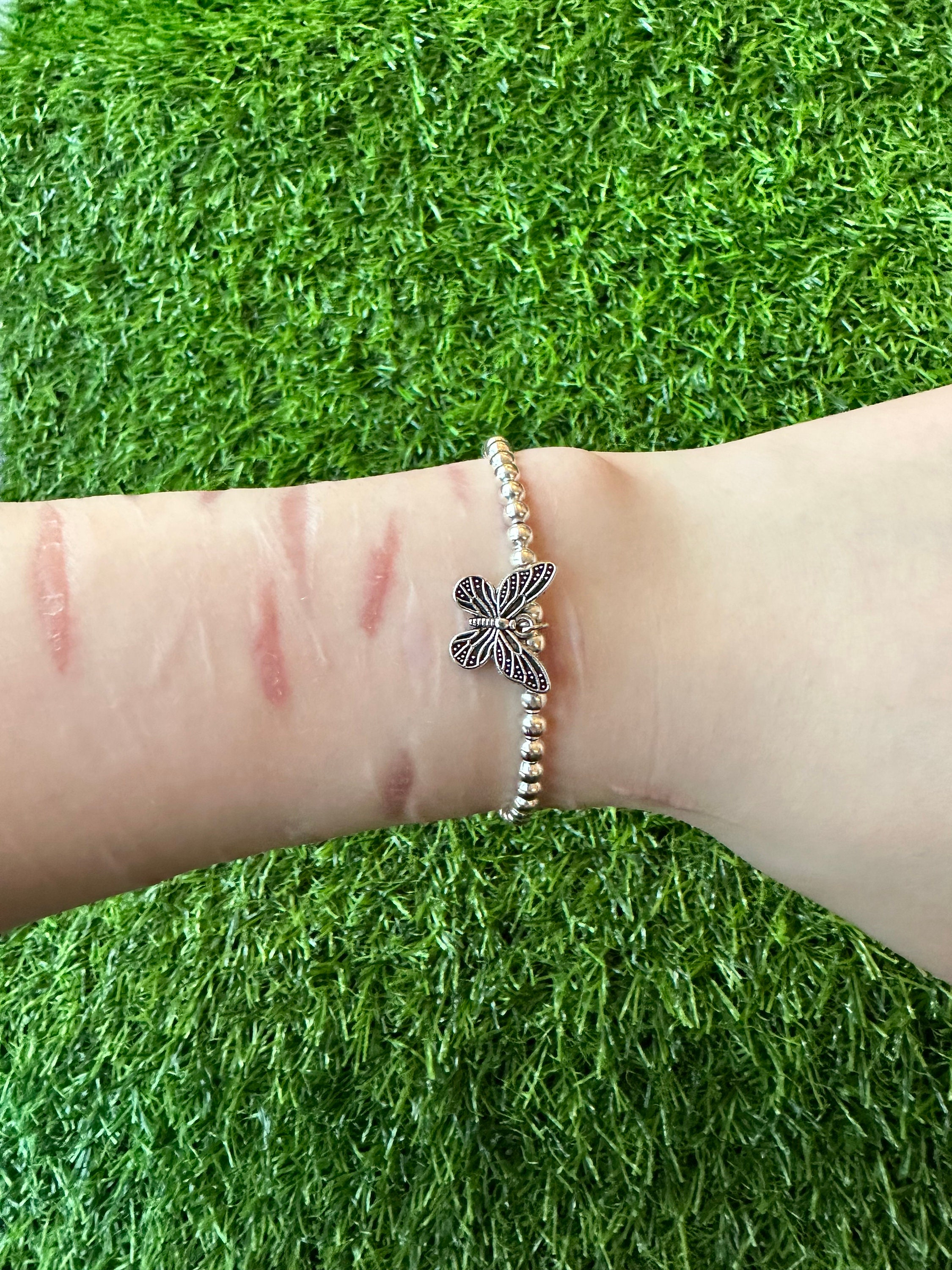 Butterfly Project Self Harm Recovery Bracelet. Silver Plated - Etsy UK