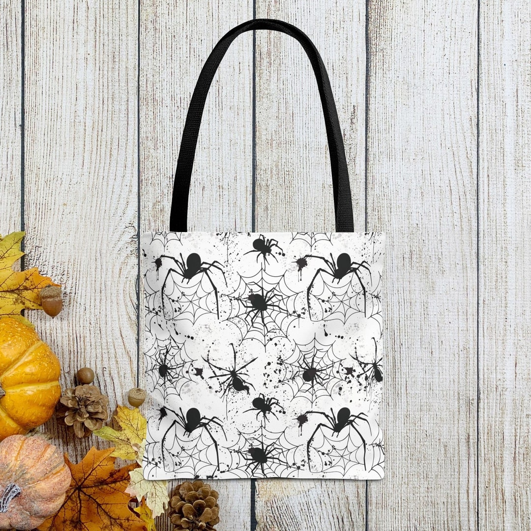 Spider Tote Bag, Kids Tote Bag Book Bag, Adult Tote Bag, Halloween Tote ...