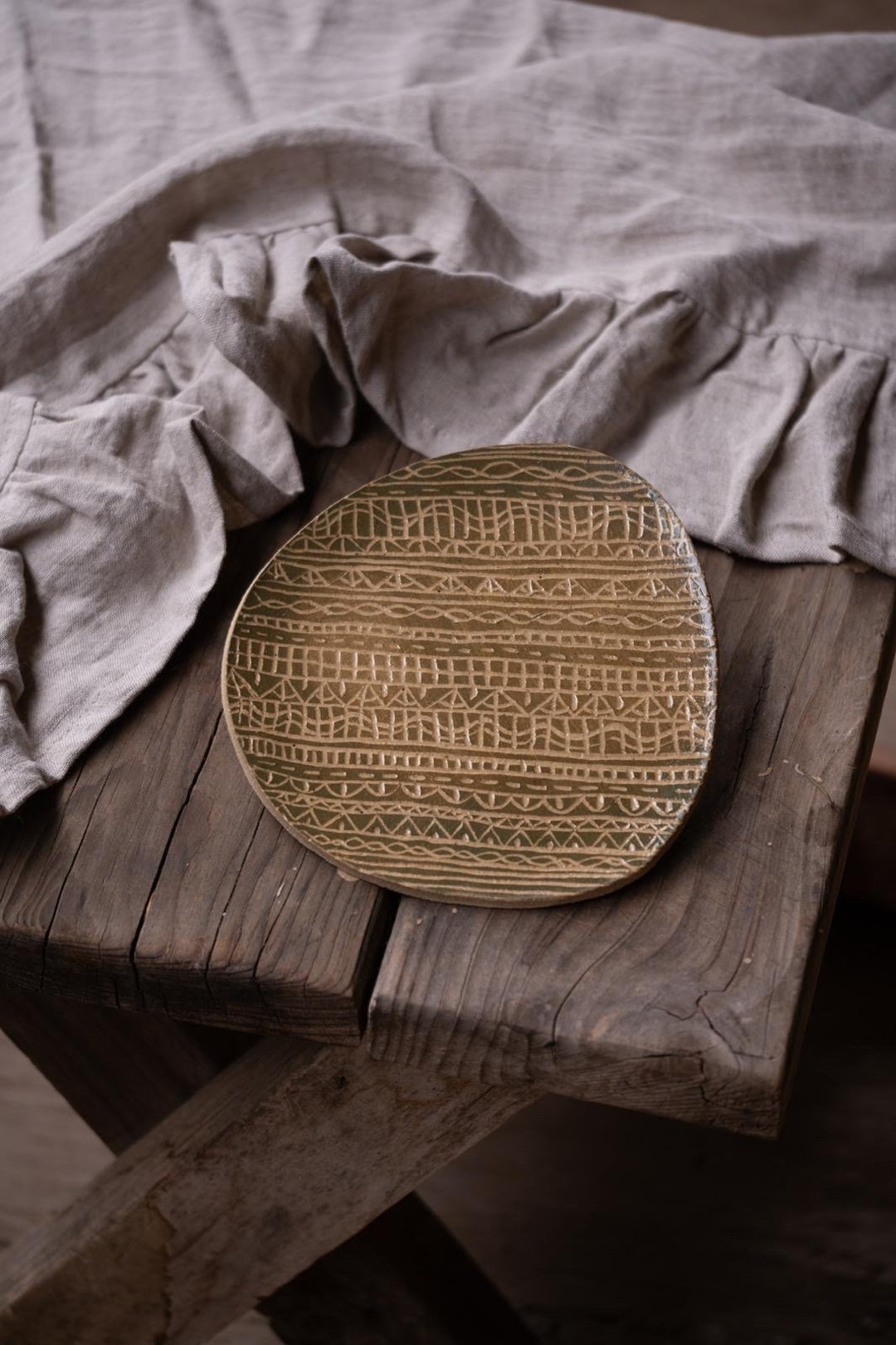 Handbuild, Earthy Pottery timeline 7 Plate Dish With Sgraffito ...