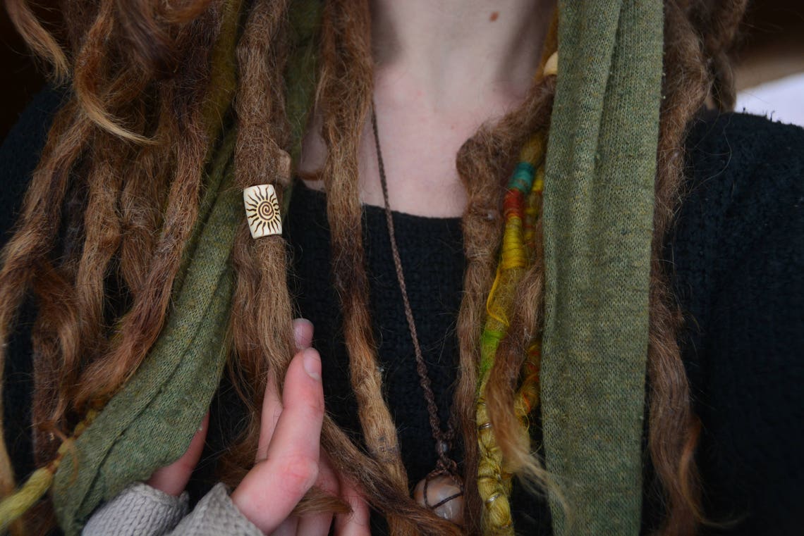 Solar Flame Sun Spiral Dreadlock Bead Dread Beads | Etsy