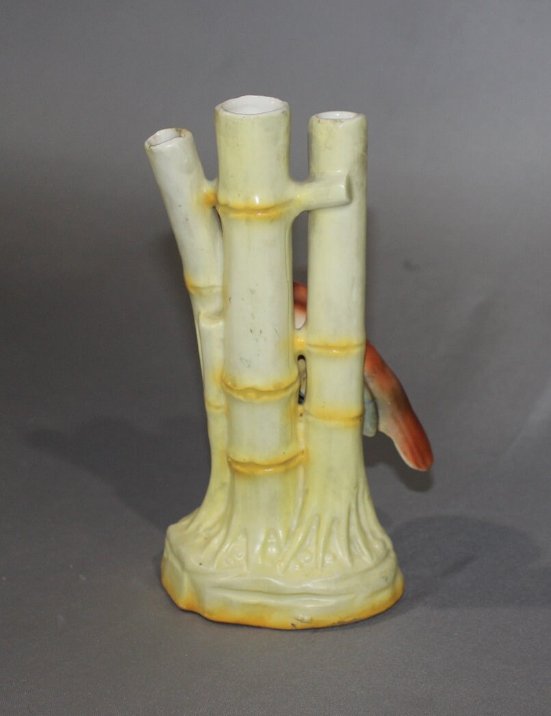 Very Rare Czech Pottery Bird on Bamboo Red Dime Mark Czechoslovakia - Etsy