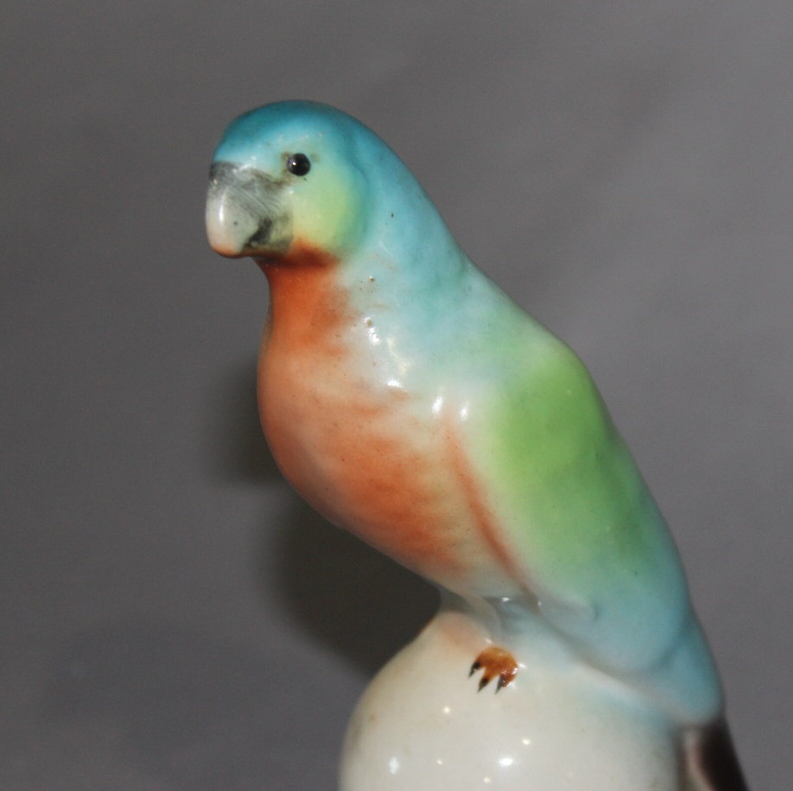 Czech Pottery Parrot on Ball Red Dime Mark Czechoslovakia Bird - Etsy