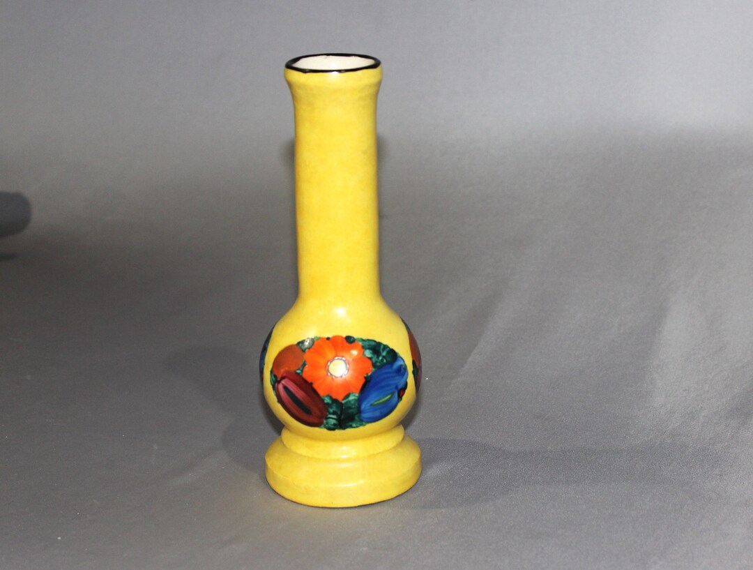 Czech Pottery Joseph Mrazek Bud Vase Czechoslovakia Peasant Art - Etsy