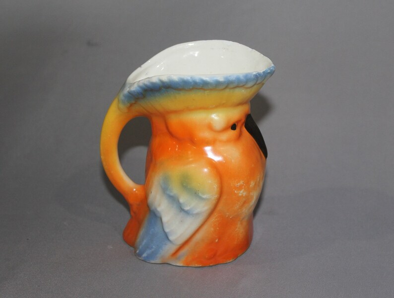 Czech Pottery Bird Creamer Czechoslovakia Red Dime Mark - Etsy