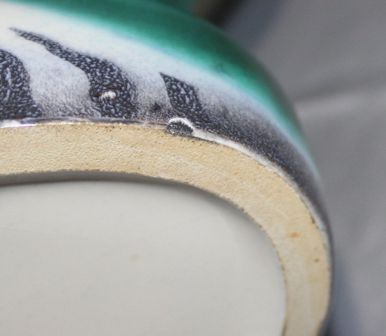 Unusual Czech Pottery Ditmar Urbach Deco Zebra Pitcher Czechoslovakia ...