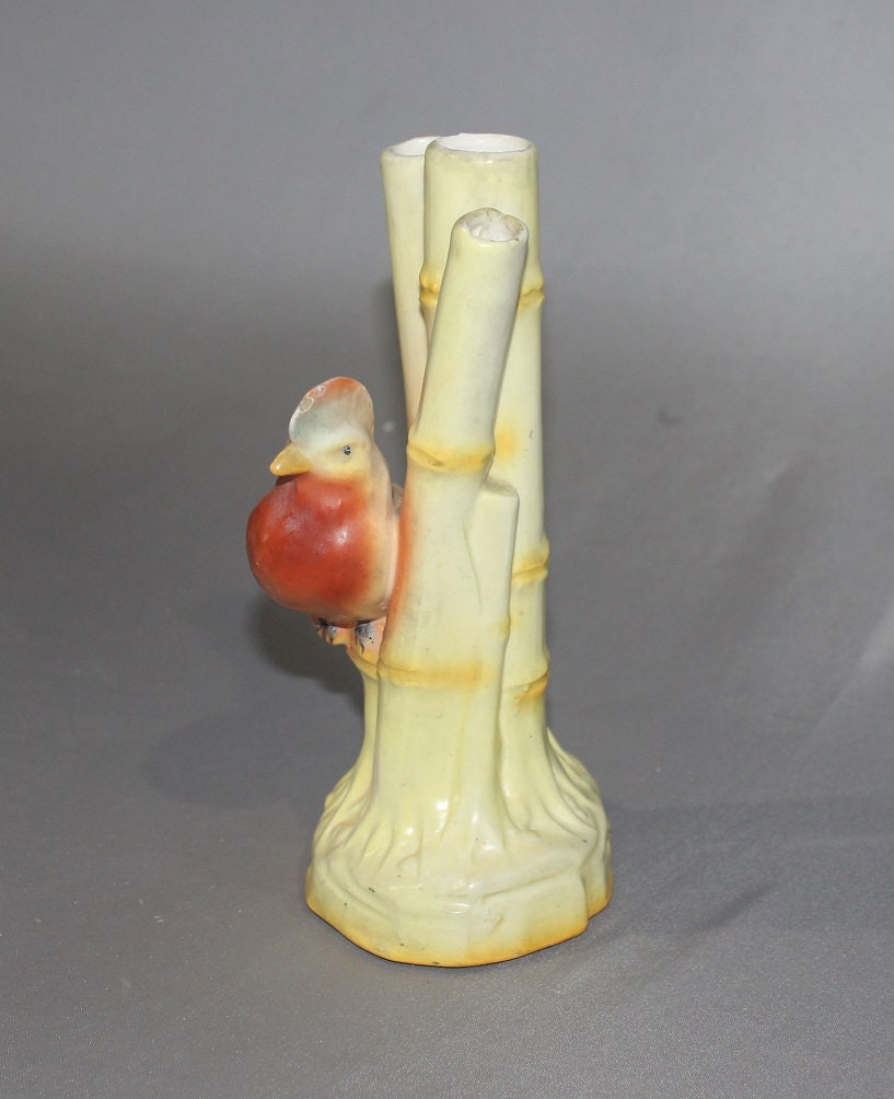 Very Rare Czech Pottery Bird on Bamboo Red Dime Mark Czechoslovakia - Etsy