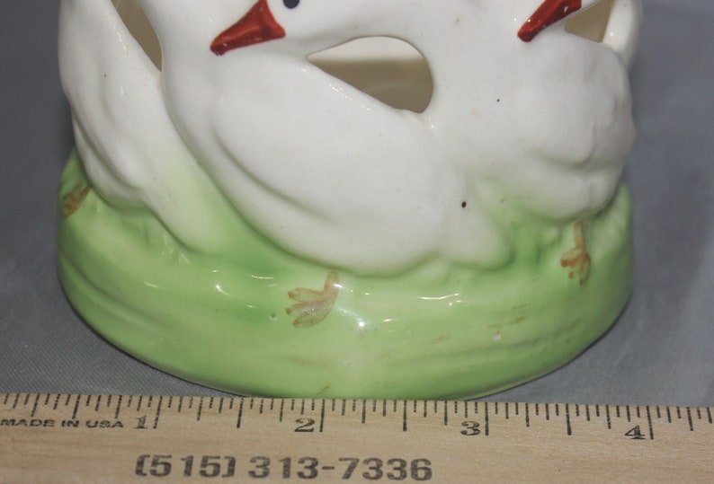 Czech Pottery Circle of Geese Small Size Czechoslovakia Red Dime Mark ...