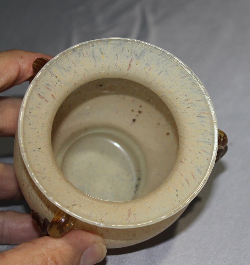 Czech Glass Three-handled Small Vase Czechoslovakia Bohemian - Etsy