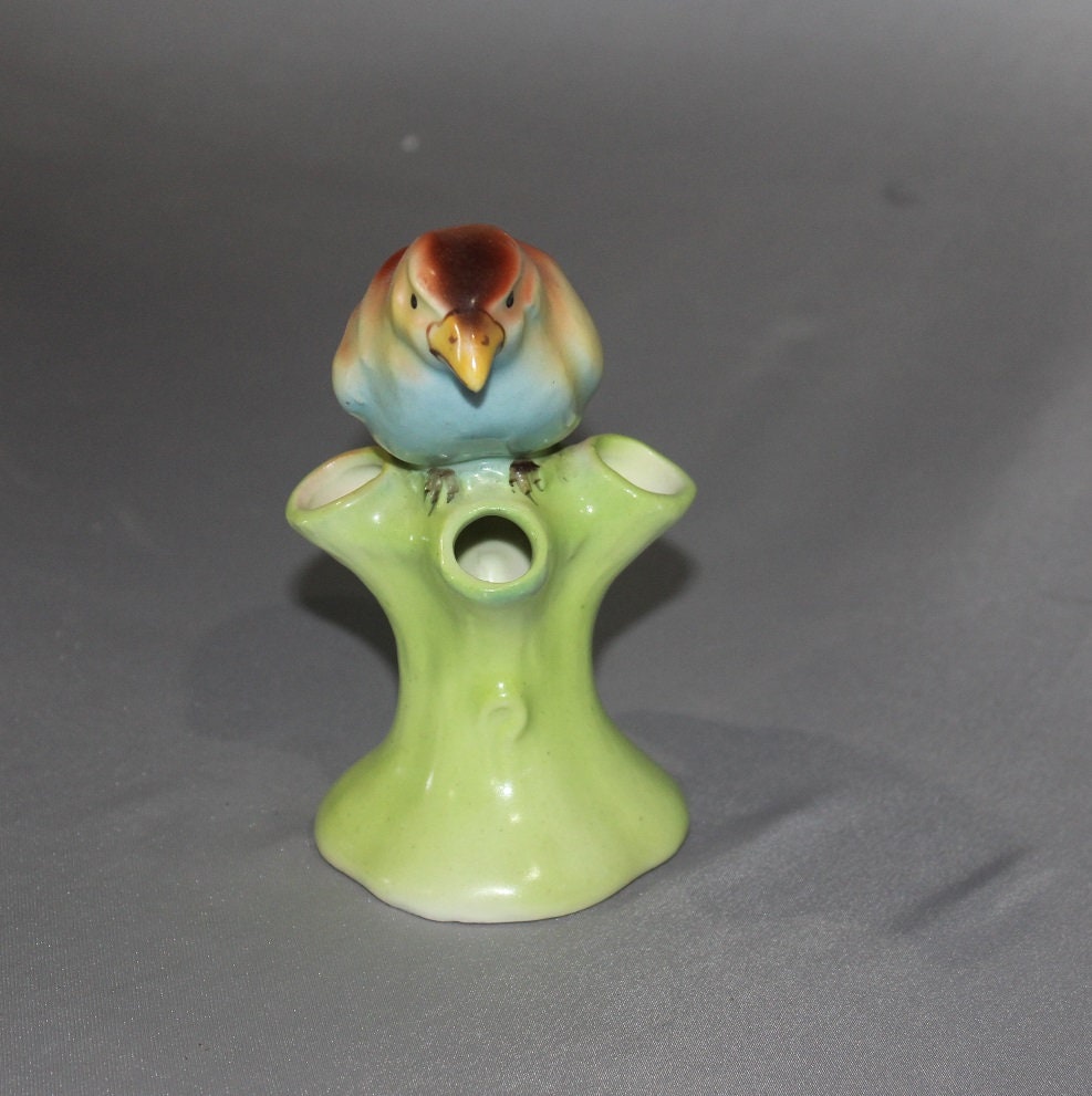 Czech Pottery Bird on Tree Red Dime Mark Czechoslovakia Bird - Etsy