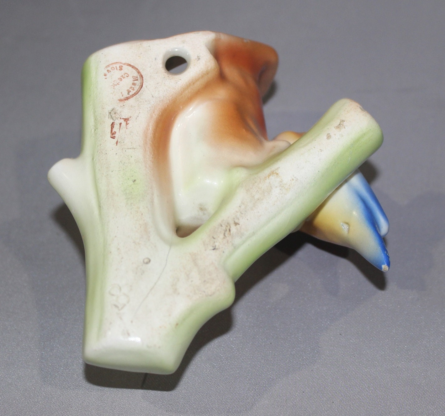 Czech Pottery Bird by Birdhouse Wall Pocket Czechoslovakia Red - Etsy