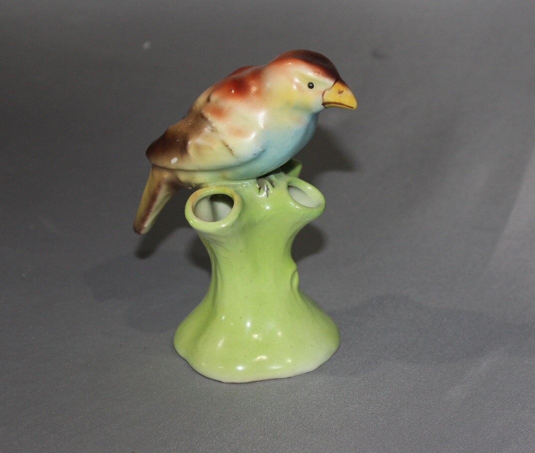 Czech Pottery Bird on Tree Red Dime Mark Czechoslovakia Bird - Etsy