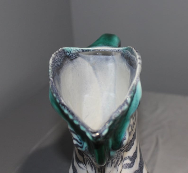 Unusual Czech Pottery Ditmar Urbach Deco Zebra Pitcher Czechoslovakia ...
