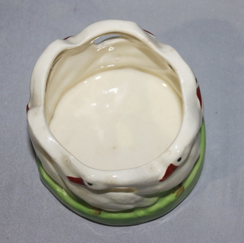 Czech Pottery Circle of Geese Small Size Czechoslovakia Red Dime Mark ...