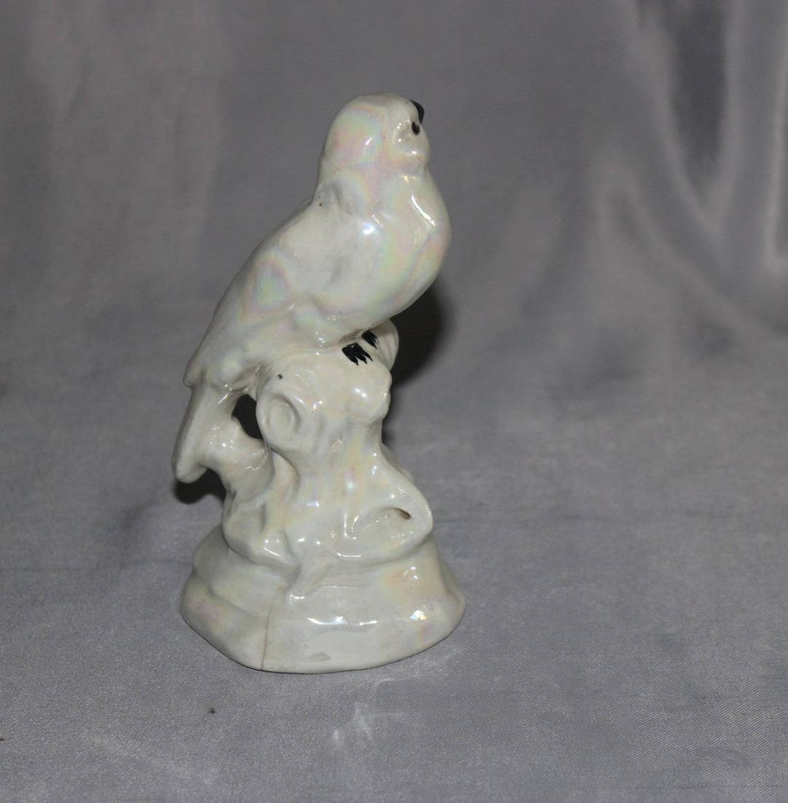Czech Pottery Luster Bird on Tree Red Dime Mark Czechoslovakia - Etsy