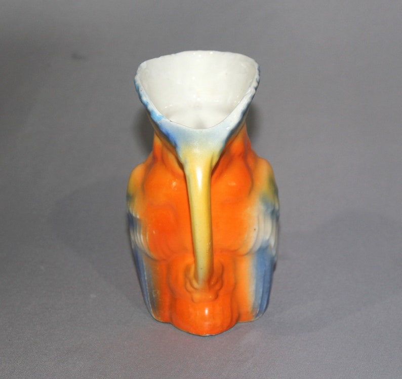 Czech Pottery Bird Creamer Czechoslovakia Red Dime Mark - Etsy