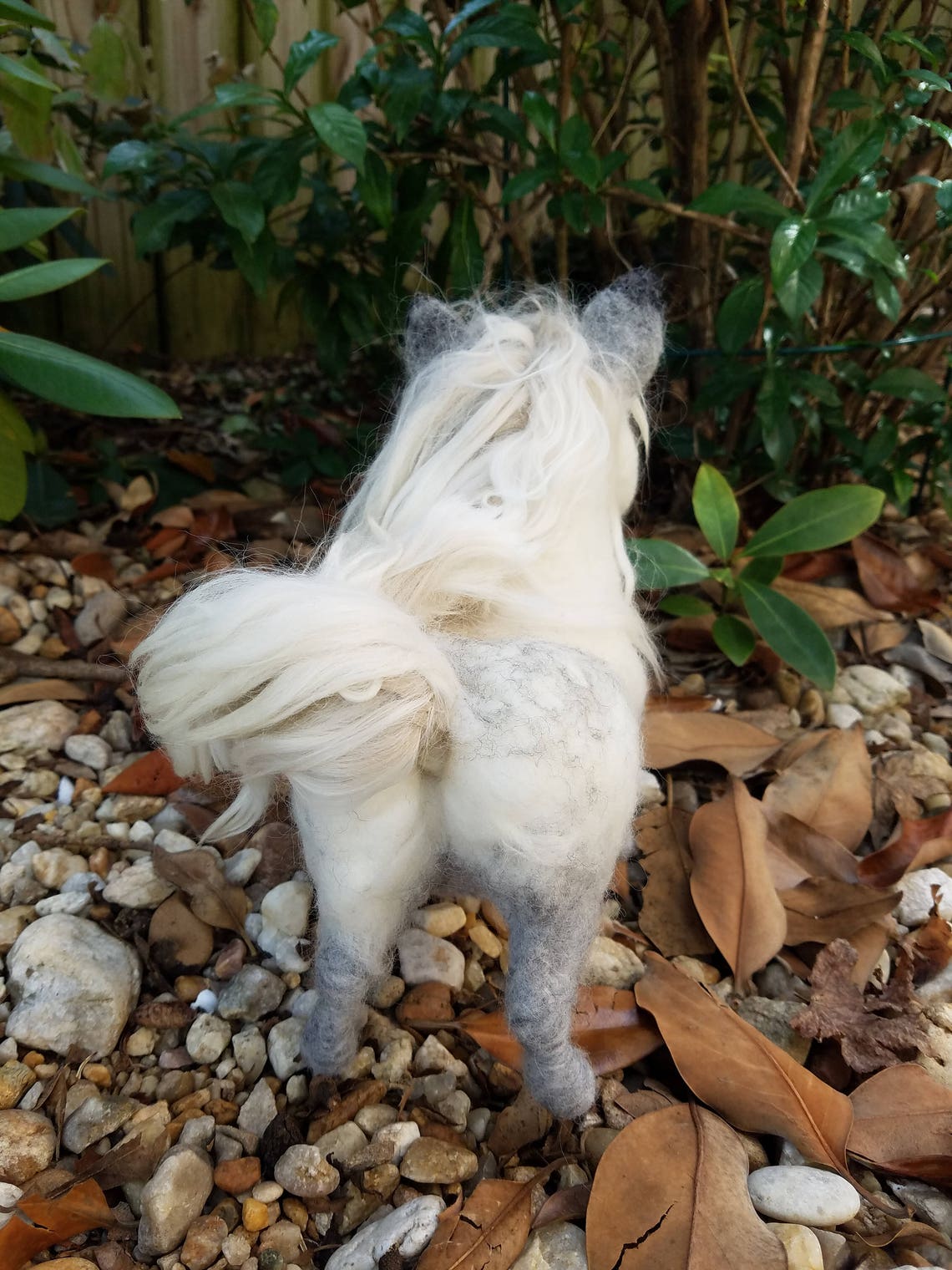 Custom Order for YOU! Wild Fat Pony Sculpture, Dapple Gray Pony, Felted ...