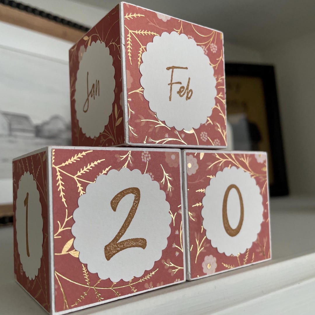 Cottagecore Calendar | Rustic Floral Wooden Desk Decor | Handmade Home ...