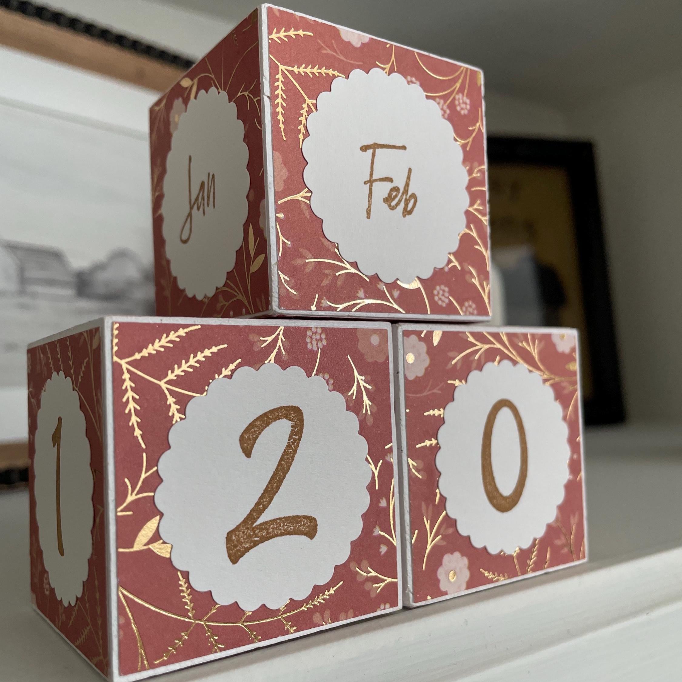Cottagecore Calendar | Rustic Floral Wooden Desk Decor | Handmade Home ...