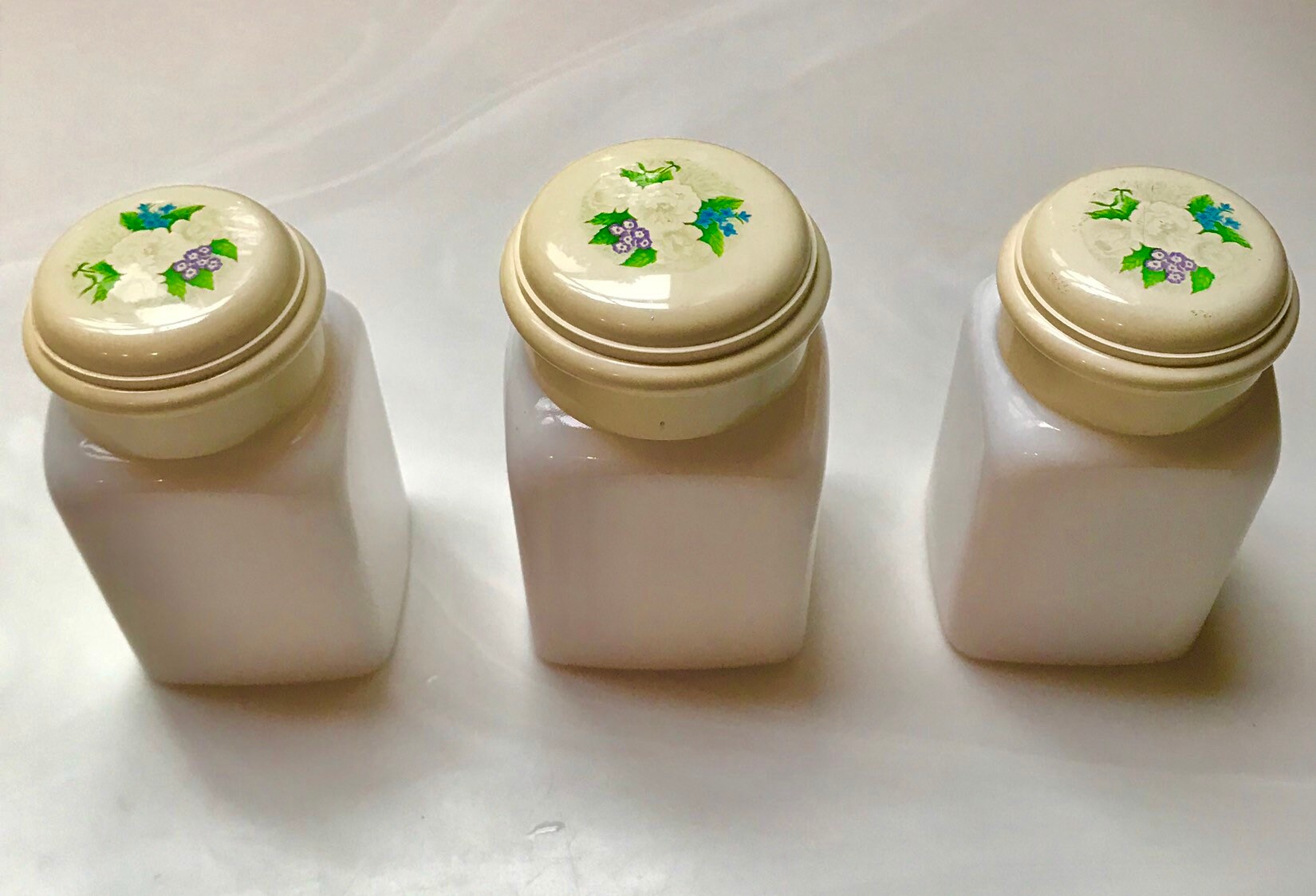 3 Antique Milk Glass Container Collectibles by Avon - Etsy