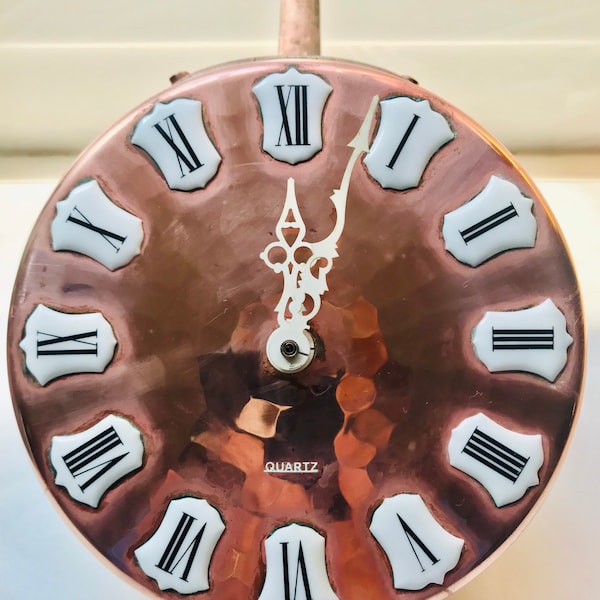 Copper Wall Clock - Etsy