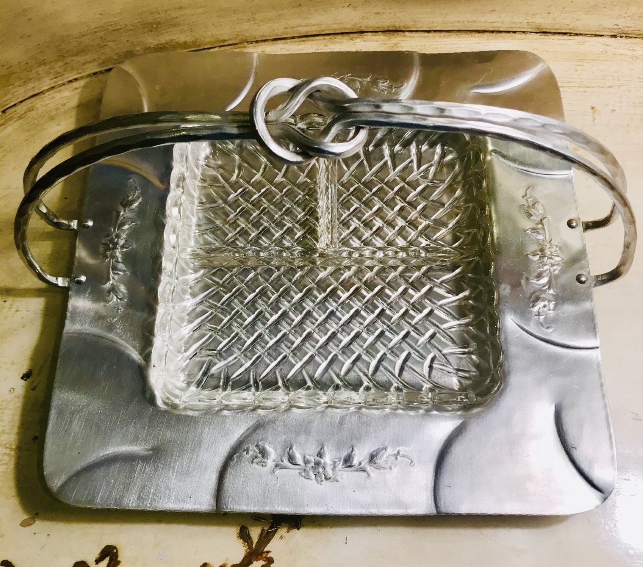 Everlast Hammered and Forged Aluminum, Serveware With Original Glass ...