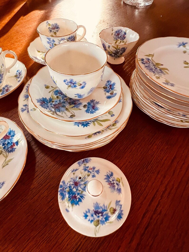 Hammersley Bone China in the Cornflower Pattern - Etsy