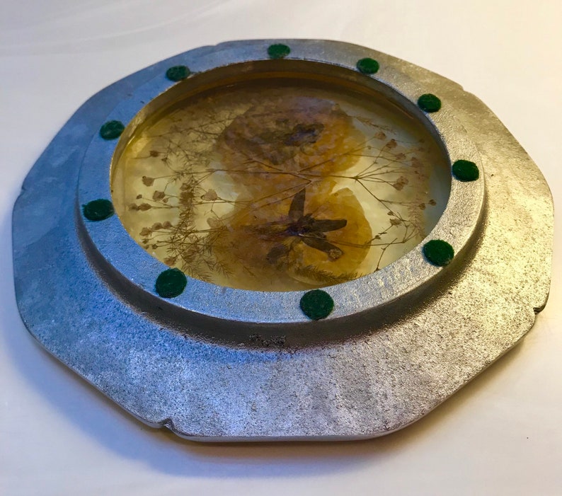 Round Trivet With (pansy) Dried Flower Arrangement - Etsy