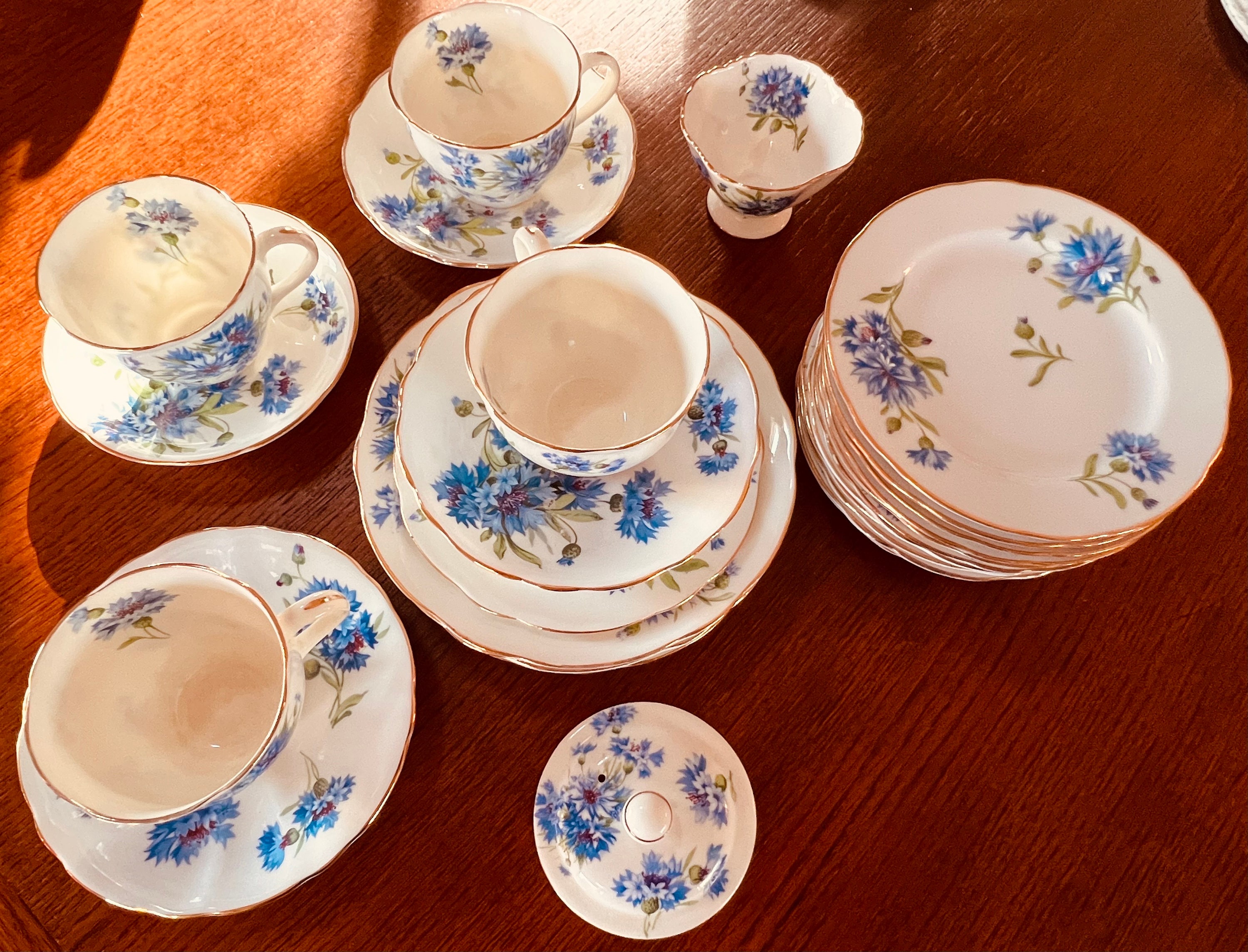 Hammersley Bone China in the Cornflower Pattern - Etsy