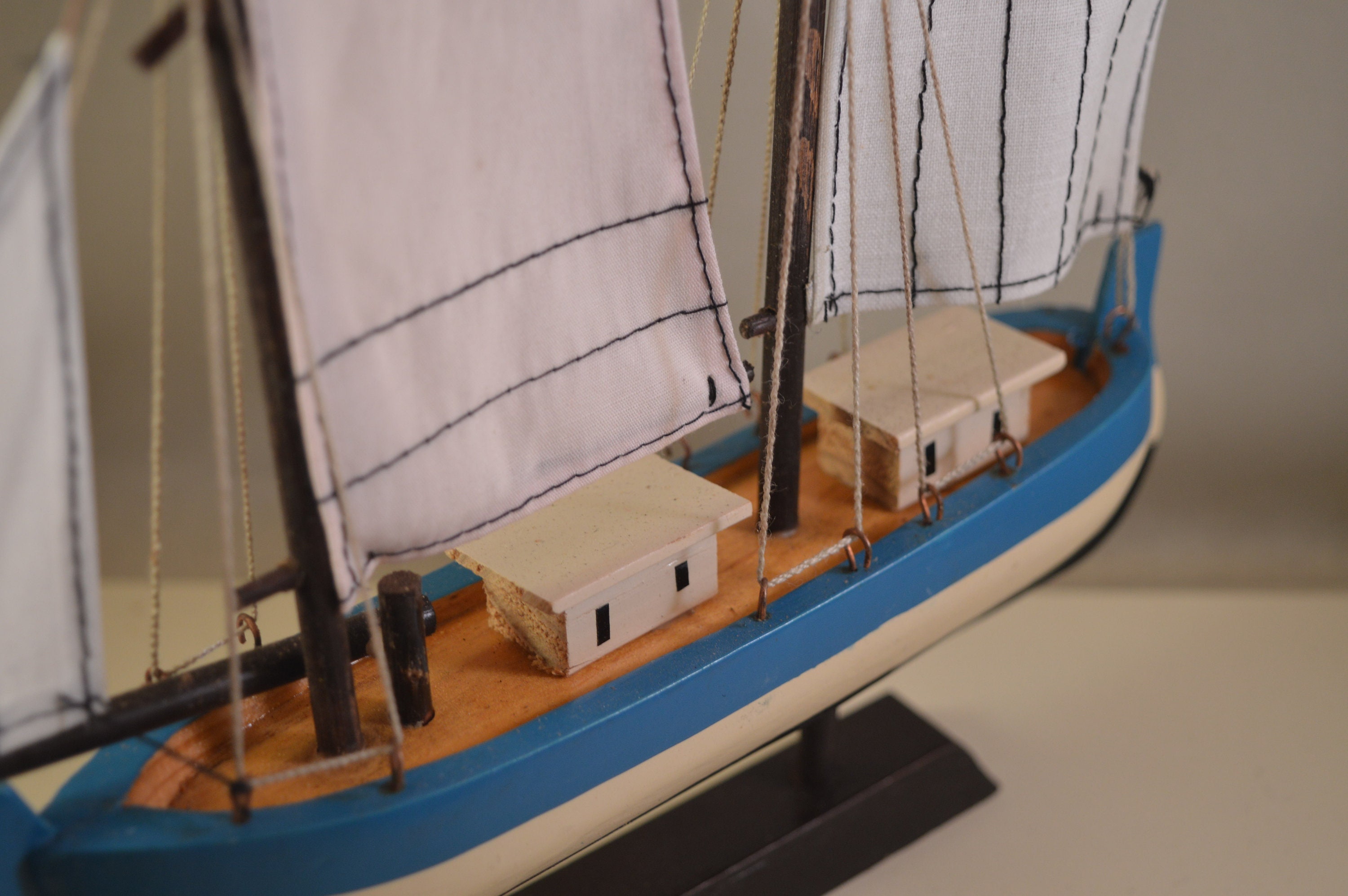 Wooden Boatshipminiature.. - Etsy