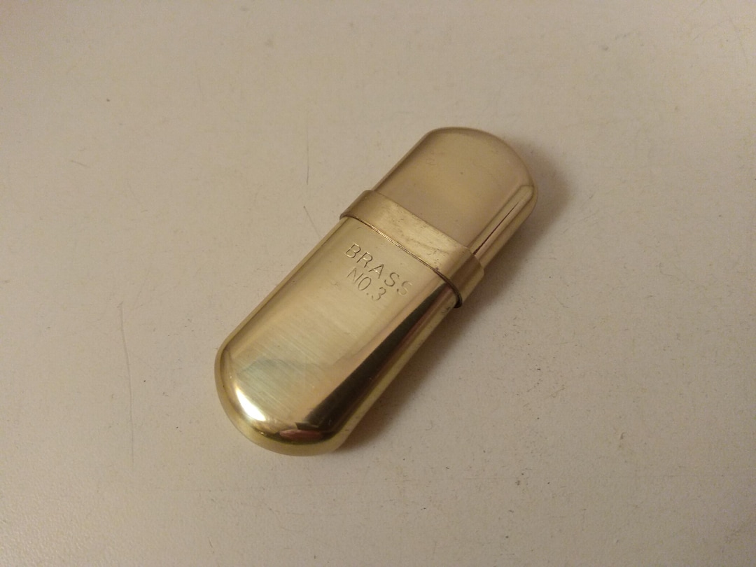 Vintage ,tiny Lighter...brass Miniature, Needs New Flint and Zippo Oil ...