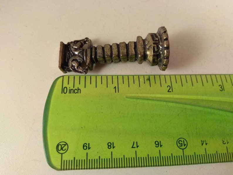 Roman Greek Miniature Metal Figurestatue Column Horses Top - Etsy