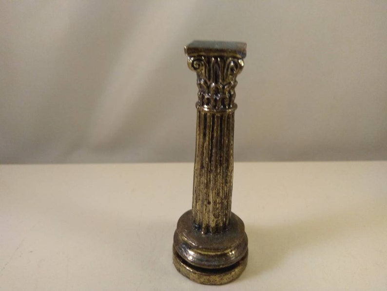 Roman Greek Miniature Metal Figurestatue Column - Etsy