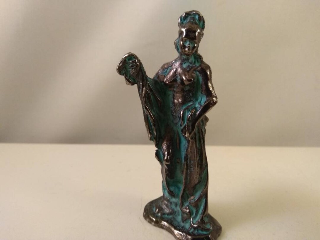 Dimitra, antike griechische gottlose,,Miniatur Metall Figur,Statue ...