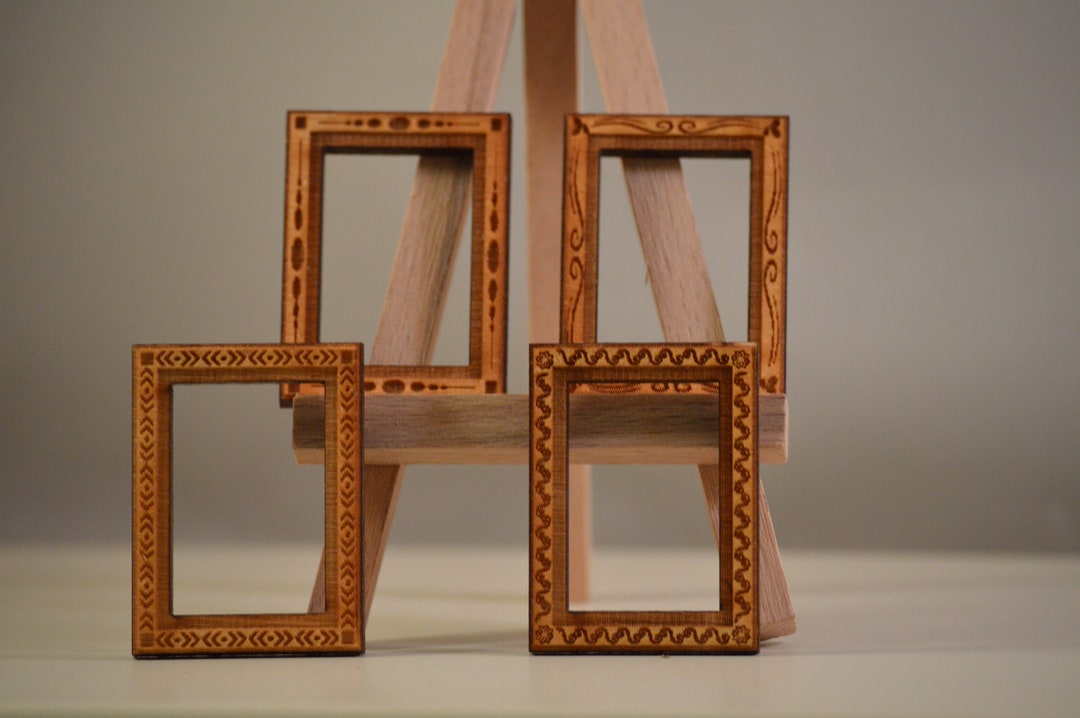Dollhouse,wooden Frames,miniature Handmade, Items 1/12 ..1/6 Scale 4 ...