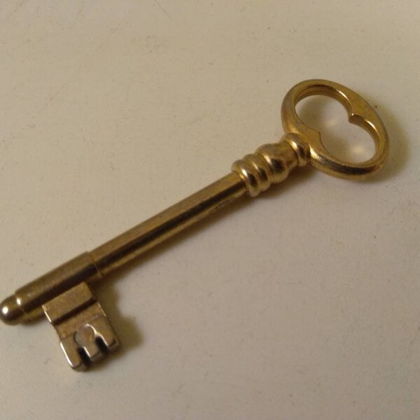 Brass Skeleton Key - Etsy