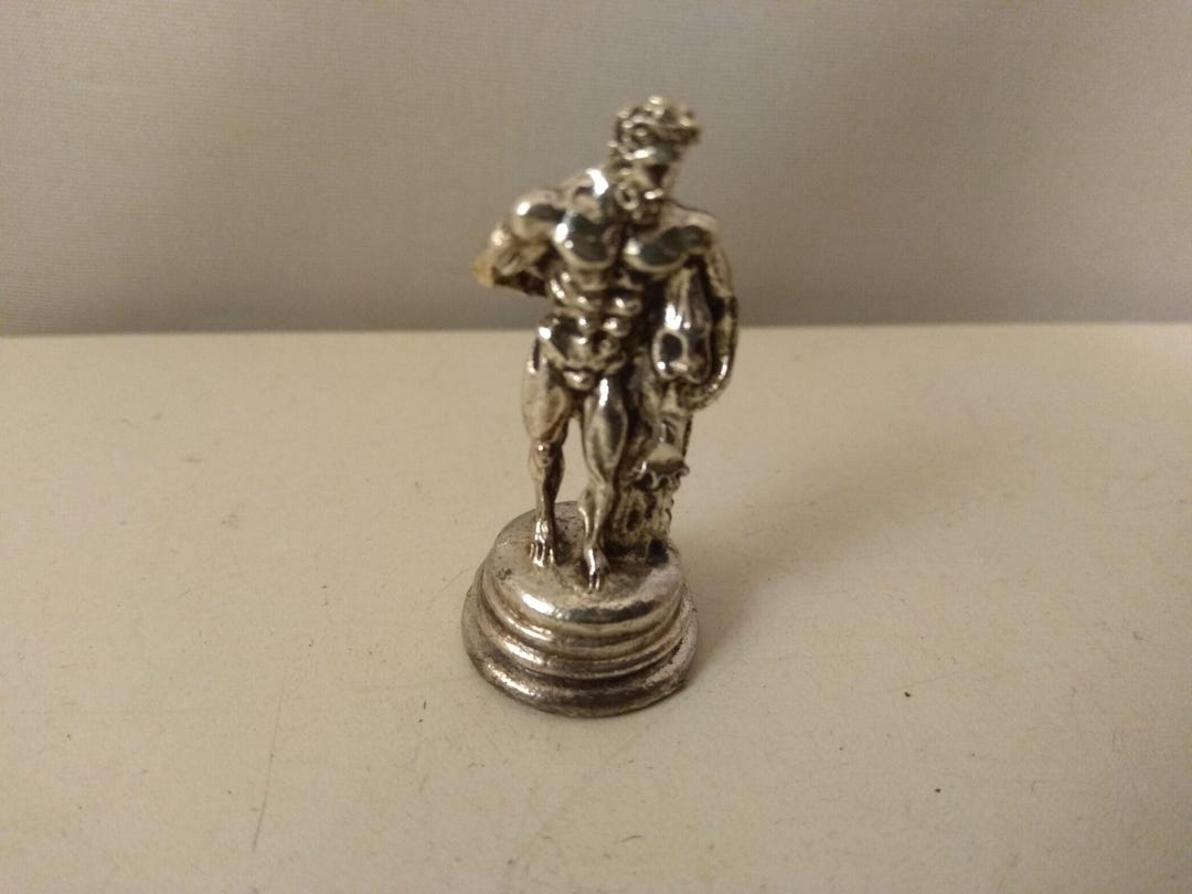 Hercules Metal,miniature,small Statue,,,size Perfect for Dollhouse ...