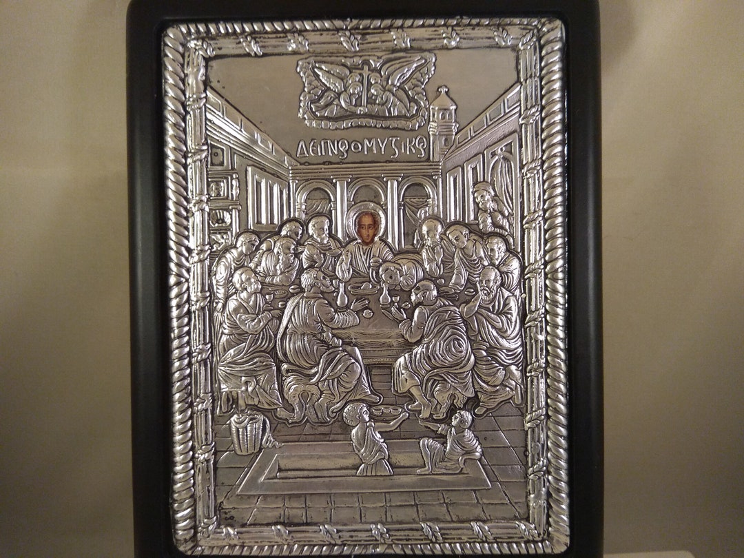 Vintage Metal Wood Jesus Diner, Figure Miniature Icon - Etsy