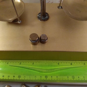 Vintage Brass Scale Libra,miniature,with Weights, Custom Base, ,, - Etsy