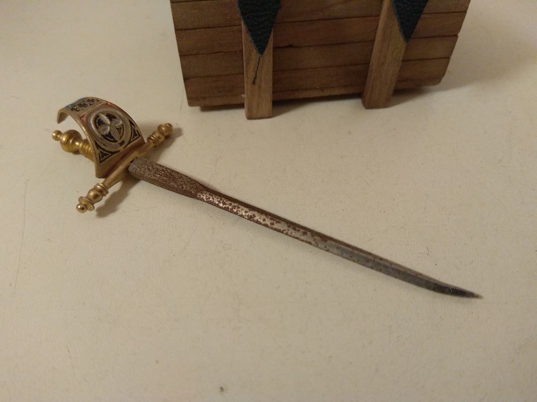 Vintage,iron Steel,miniature,sword,from Spain,perfect Decor for ...