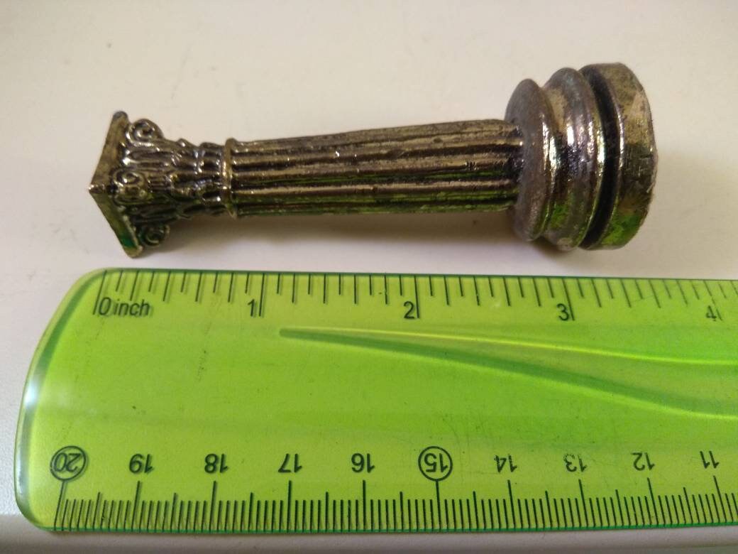 Roman Greek Miniature Metal Figurestatue Column | Etsy