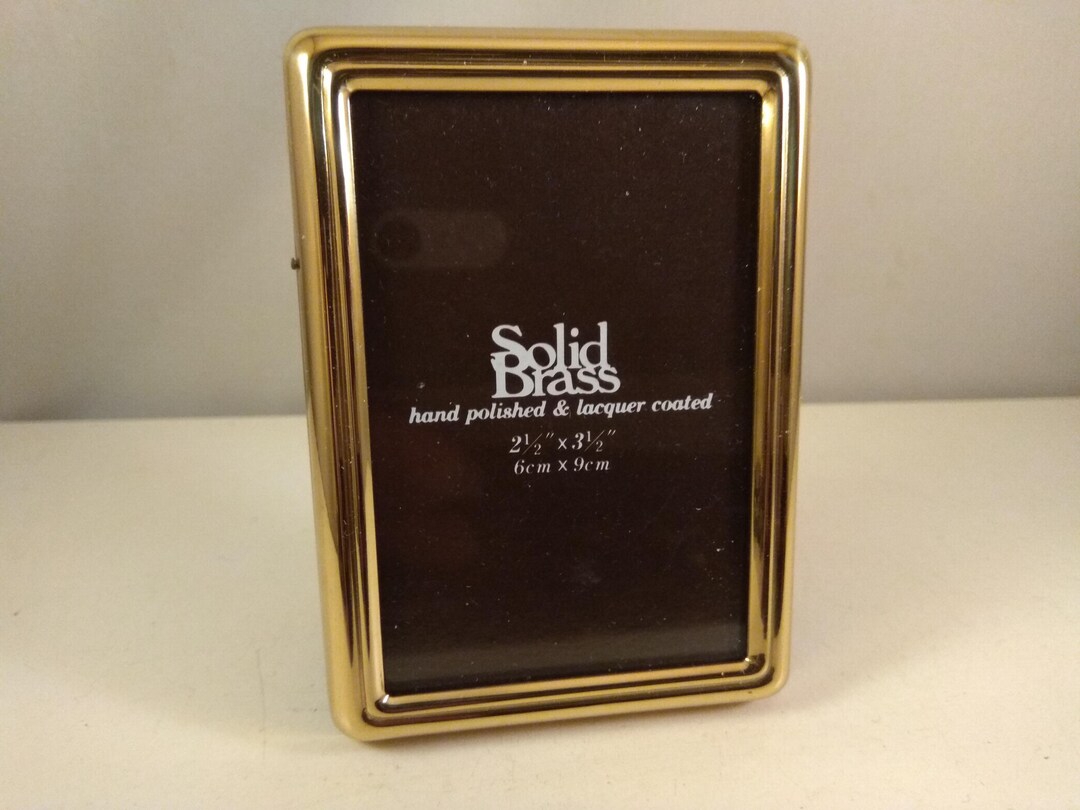 Vintage Solid Brass Frame, Classic - Etsy
