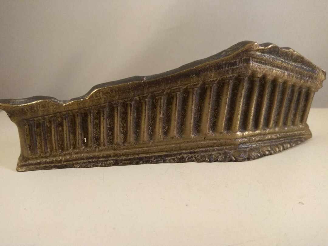 Vintage Solid Brass,greek Acropolis, Parthenon Miniature - Etsy