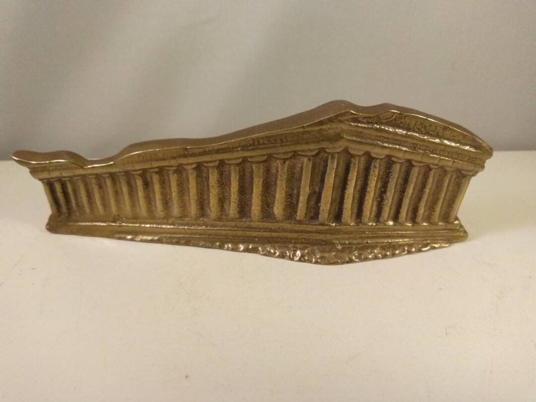 Vintage Solid Brassgreek Acropolis Parthenon Miniature - Etsy