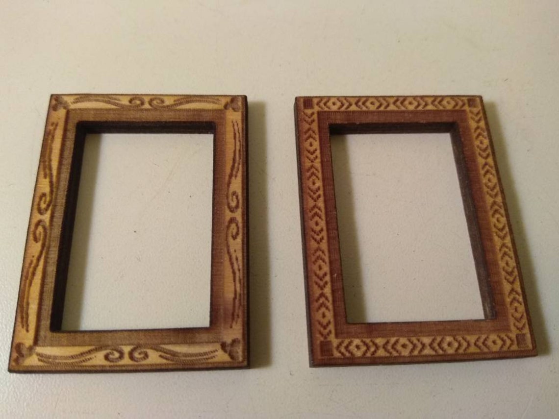 Dollhousewooden Framesminiature Handmade Items 1/12 ..1/6 - Etsy