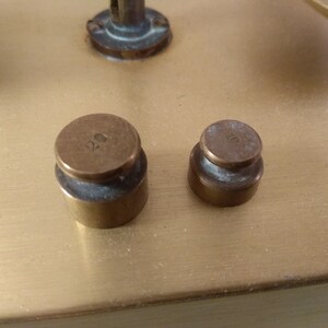 Vintage Brass Scale Libra,miniature,with Weights, Custom Base, ,, - Etsy