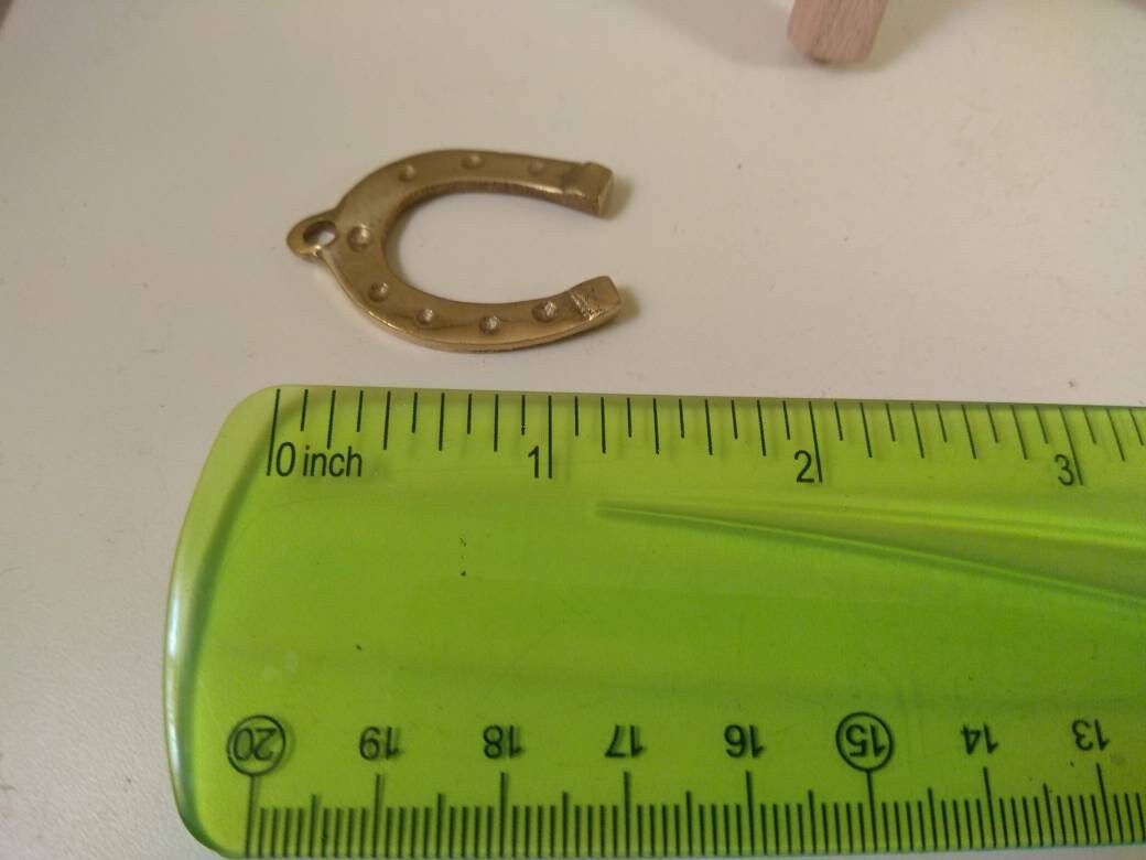 Vintage Tiny Miniature Brass Horseshoe for Good Luck... - Etsy